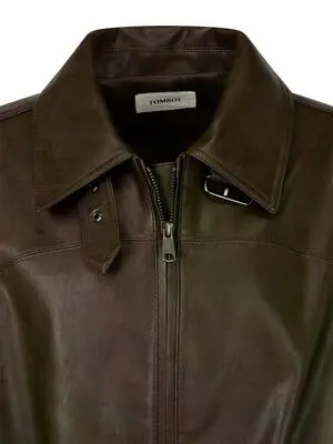 STUDIO TOMBOY Faux-leather Jacket - Brown