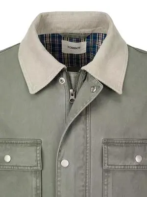 STUDIO TOMBOY Buttoned Corduroy-collar Jacket