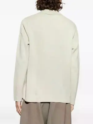 SAMSOE SAMSOE Zip Polo Shirt - Neutrals