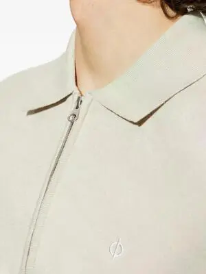 SAMSOE SAMSOE Zip Polo Shirt - Neutrals