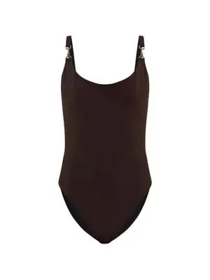 Tory Burch Ring-detail One-piece Swimsuit - Brown
