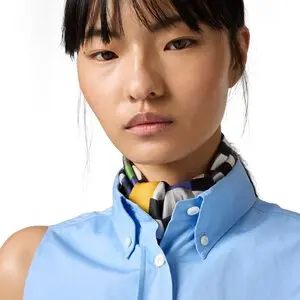 Miu Miu Poplin Shirt - Light Blue