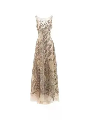 SAIID KOBEISY Sequin-embellishment Maxi Dress