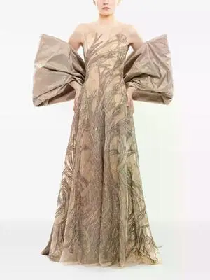 SAIID KOBEISY Sequin-embellishment Maxi Dress