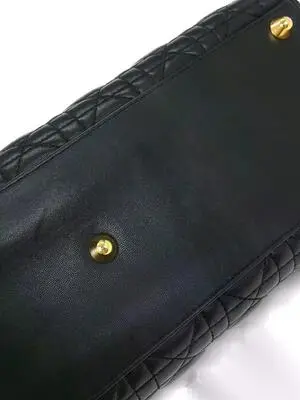 Dior 1999 Lady Cannage Tote Bag - Black