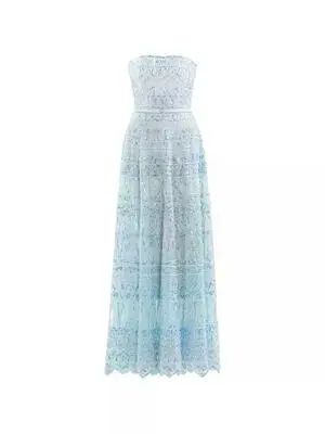 SAIID KOBEISY Beaded-embroidered Maxi Dress
