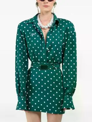 ROWEN ROSE Polka-dots Raglan Shirt