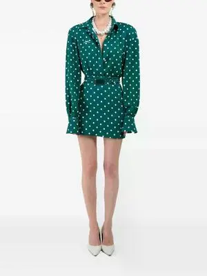ROWEN ROSE Polka Dot Mini Skirt