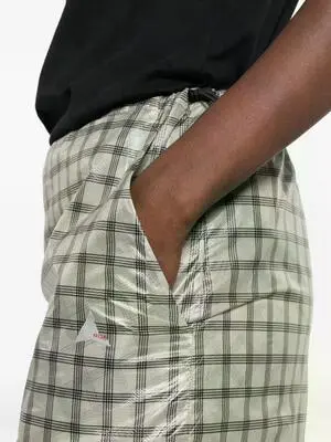 ROA Checked-print Midi Skirt