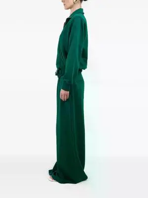 ROWEN ROSE Straight-cut Zip Sweatshirt