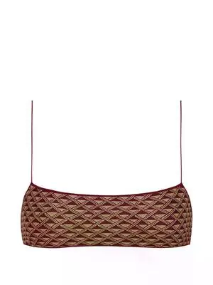TROPIC OF C The C Bralette Bikini Top - Brown