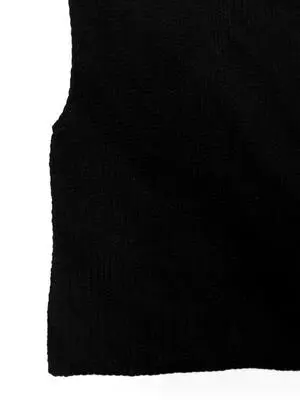 LISKA Round Neck Vest - Black