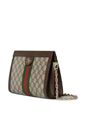 Gucci Ophidia Gg Monogram Shoulder Bag - Neutrals