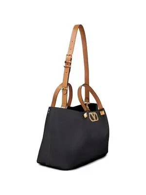 Valentino Garavani Logo Stud Leather Tote Bag