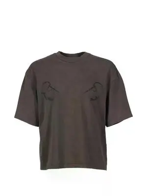 JEAN PAUL GAULTIER Embroidery T-shirt - Brown
