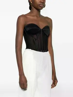 Elisabetta Franchi Mesh Corset Top