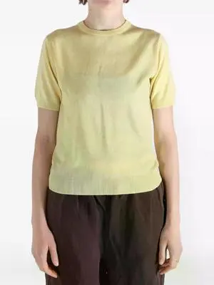 Auralee Ribbed Knit T-shirt