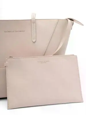 Brunello Cucinelli Zip-fastening Tote Bag - Neutrals