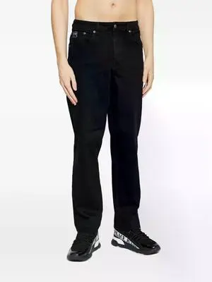 Versace Logo Patch Denim Jeans