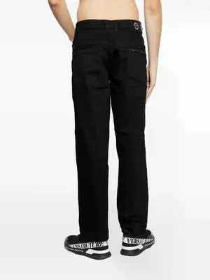 Versace Logo Patch Denim Jeans