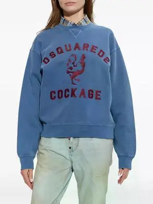 Dsquared2 Embroidered Crew Neck Sweatshirt