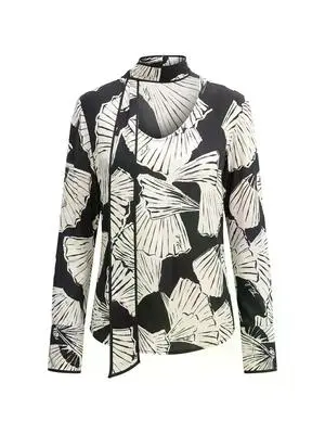 Karl Lagerfeld Printed Fluid Blouse