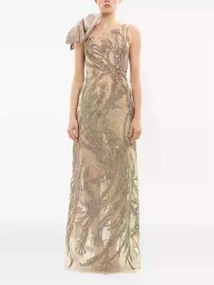 SAIID KOBEISY Sequin-embroidered Maxi Dress