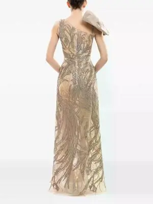 SAIID KOBEISY Sequin-embroidered Maxi Dress