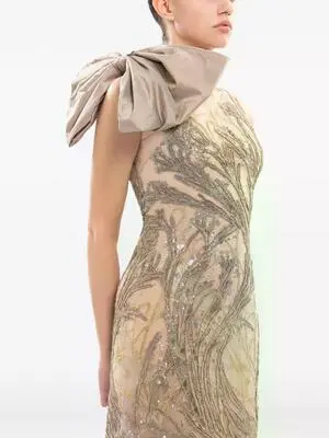 SAIID KOBEISY Sequin-embroidered Maxi Dress
