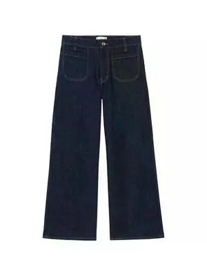 FRAME Le Slim Palazzo Modernist Pocket Denim Jeans