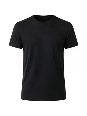PATRICK ASSARAF Round-neck T-shirt - Black