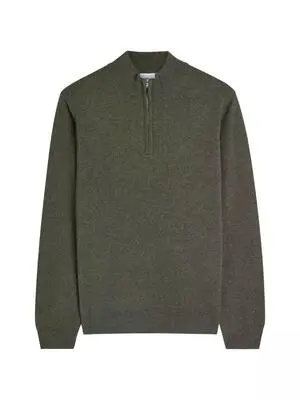 Sunspel Knitted Zip-up Sweater