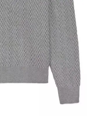 BOSS Textured Crew Neck Sweater