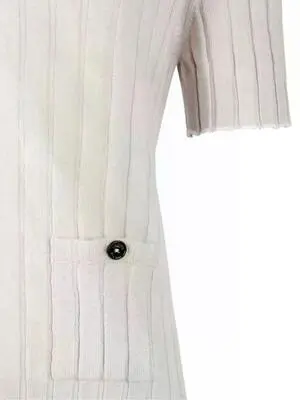 BARRIE Ribbed Knit Pullover - White