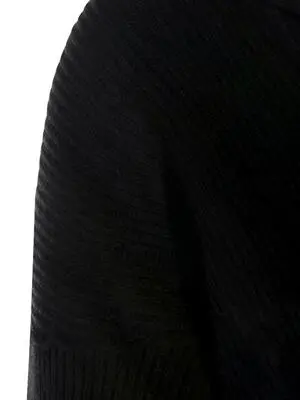 Rick Owens V-neck Knit Top - Black