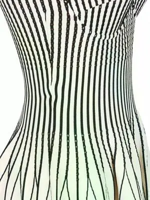 Elisabetta Franchi Striped Knit Mini Dress