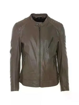 Belstaff Leather Zip Jacket