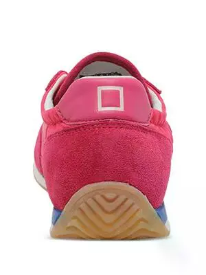 D.a.t.e. Round Toe Suede Sneakers - Pink