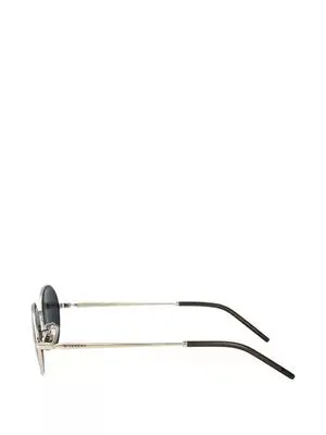 Givenchy City Oval-frame Sunglasses - Silver