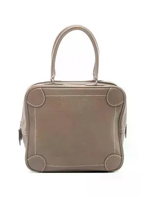 Hermes Silver Tone Travel Bags For Women