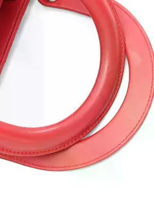 Dior Large Lady Canage Leather Handbag - Red