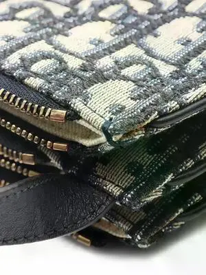 Dior 2010s Oblique Saddle Bag - Blue