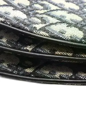 Dior 2010s Oblique Saddle Bag - Blue