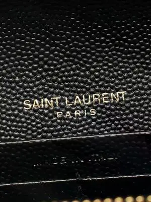 Saint Laurent Leather Bifold Wallet - Black