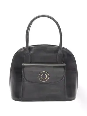 Celine 2000s Circle Logo Leather Handbag