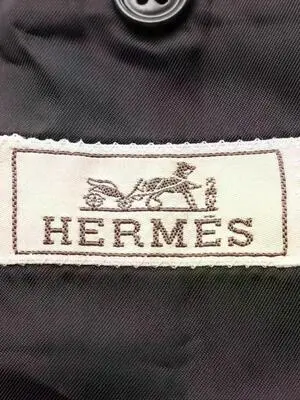 Hermès Tailored Plaid Wool Jacket