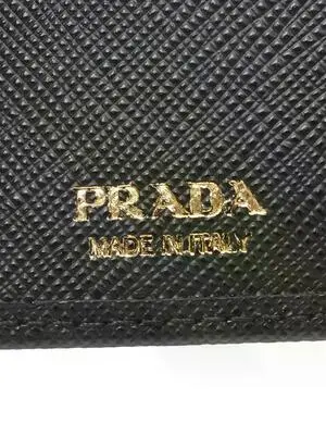 Prada 2020s Leather Bi-fold Wallet - Black