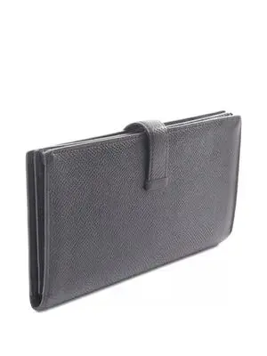 Hermès 2023 Béarn Bi-fold Leather Wallet - Black