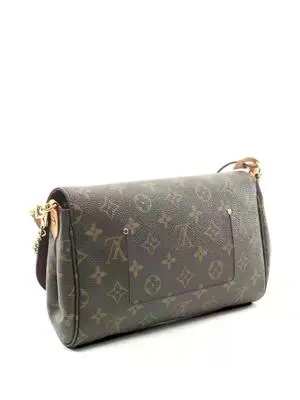 LOUIS VUITTON 2015 Monogram Chain Handbag - Brown