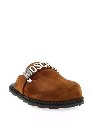 Moschino Lettering Logo-strap Mules